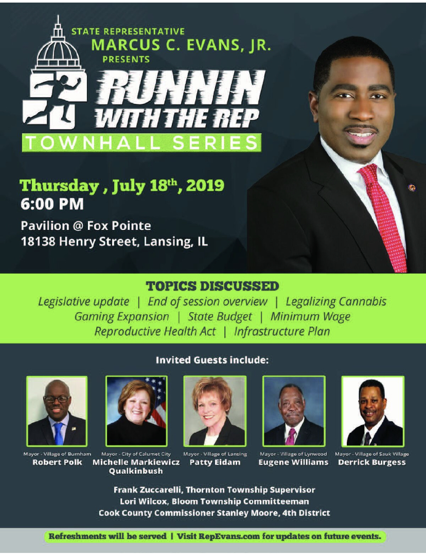 'Runnin' with the Rep. Town Hall Series Part 2 - State Rep Marcus Evans