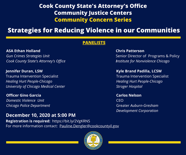 Join Strategies for Reducing Violence in our Communities Concern Series ...