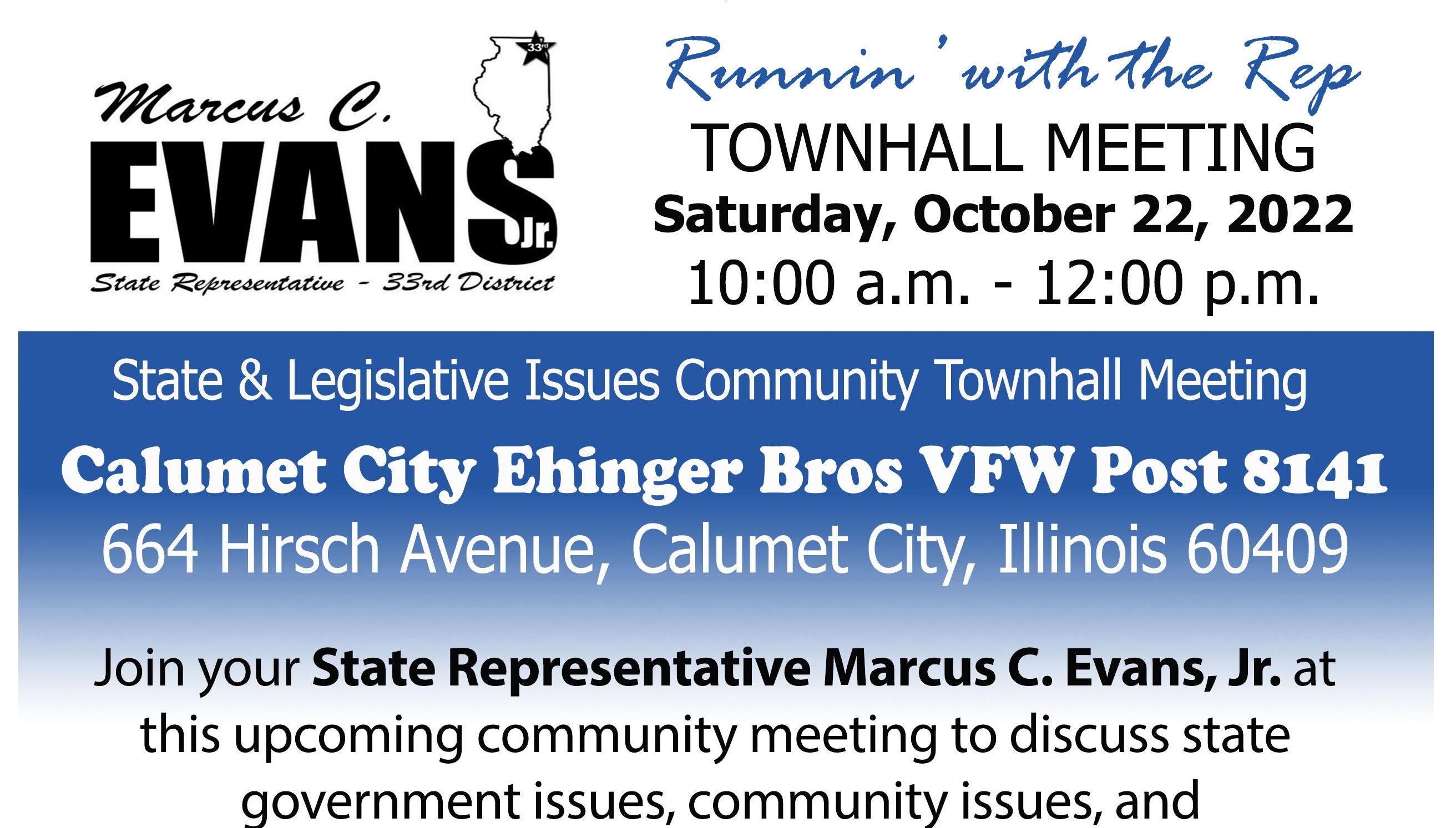 Community Town Hall Meeting - Saturday, October 22nd, 2022 - State Rep ...