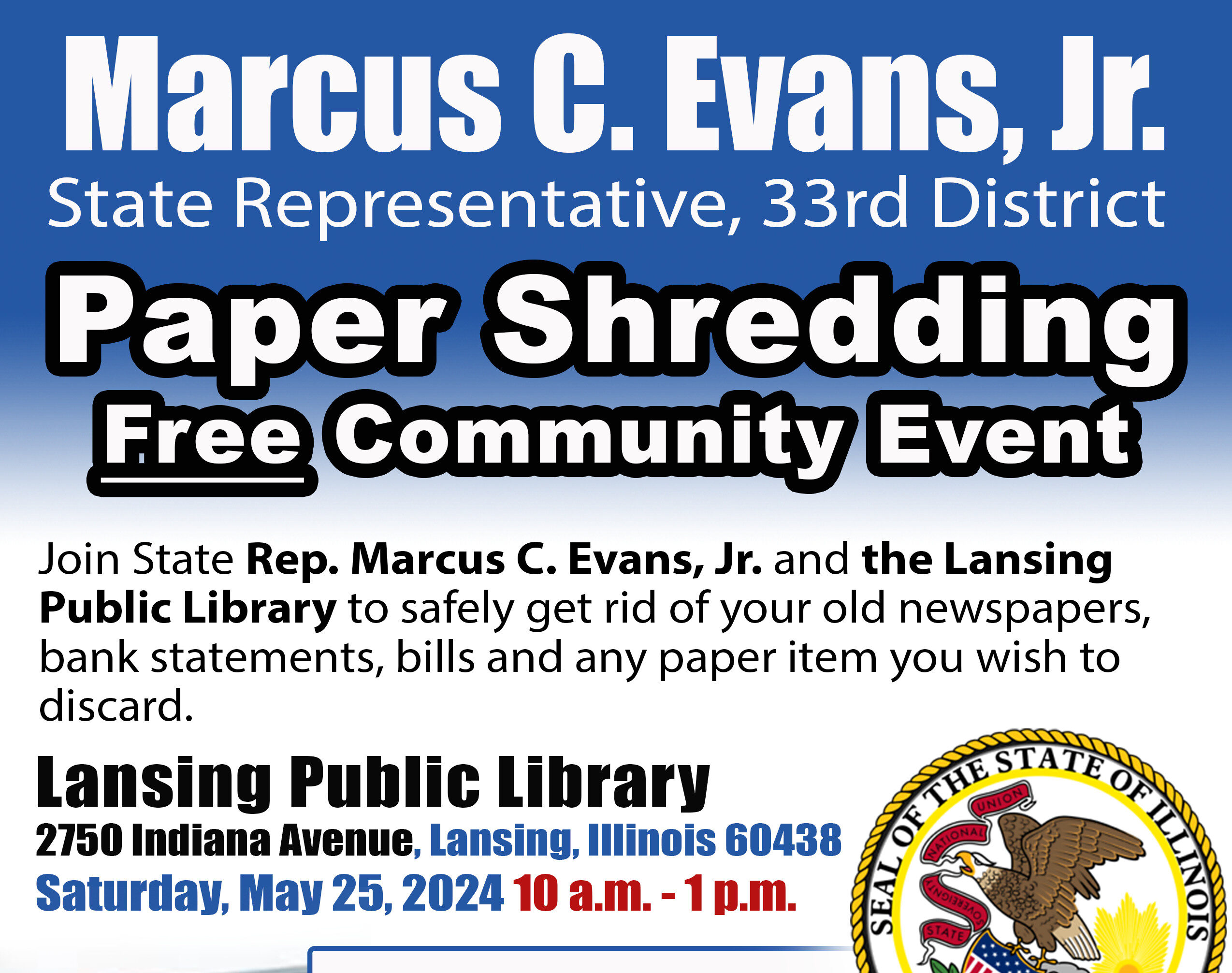 FREE Community Paper Shredding Event - Saturday, May 25th, 2024 from 10 ...