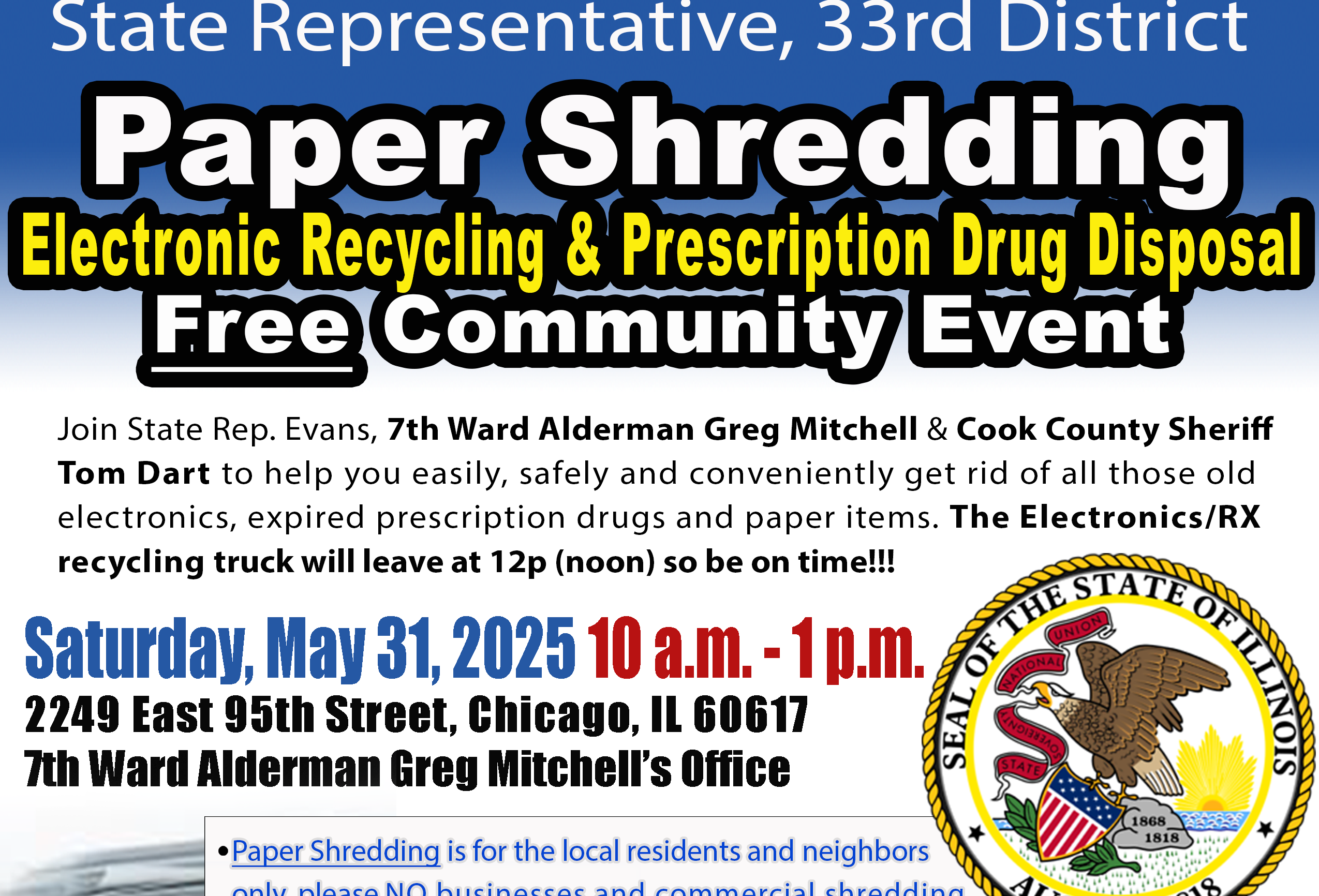 FREE Community Paper Shredding and Electronic Recycling Event ...