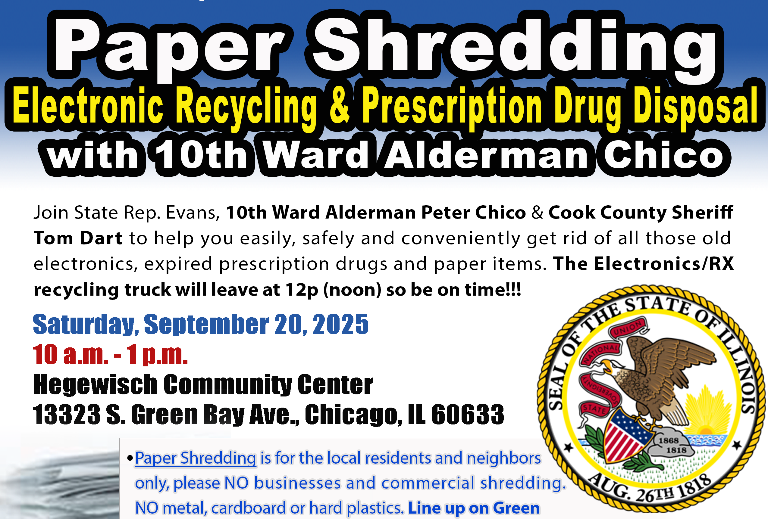 FREE Community Paper Shredding and Electronic Recycling Event ...